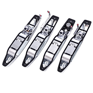 Exterior Chrome Door Handle Set of 4 - Compatible with Chevy, Cadillac & GMC Vehicles - 2007-2014 Silverado, Tahoe, Escalade, Sierra, Yukon, Avalanche - Replaces 15915659, 22738721, 22738722