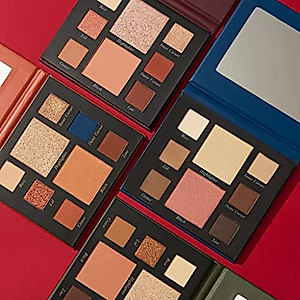 LAURA GELLER NEW YORK 2022 Annual Party in a Palette Set of 4 Curated Full Face Makeup Palettes, Includes Eyeshadow, Highlighter & Blush