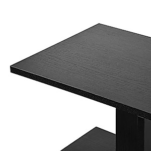 ZGREN End Table with Charging Station, Narrow Side Tables for Small Spaces with USB Ports and Outlets Rolling Bedside Nightstand Sofa Couch Side Slim Shelf Night Stand for Living Room, Bedroom, Black