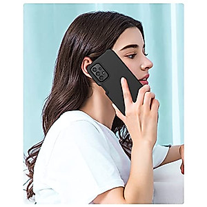 JXVM for Samsung Galaxy A23-5G Case: Dual Layer Silicone Slim Galaxy A23 4G Case - Full Protection Durable Shockproof Protective Cute Cell Phone Cover Black