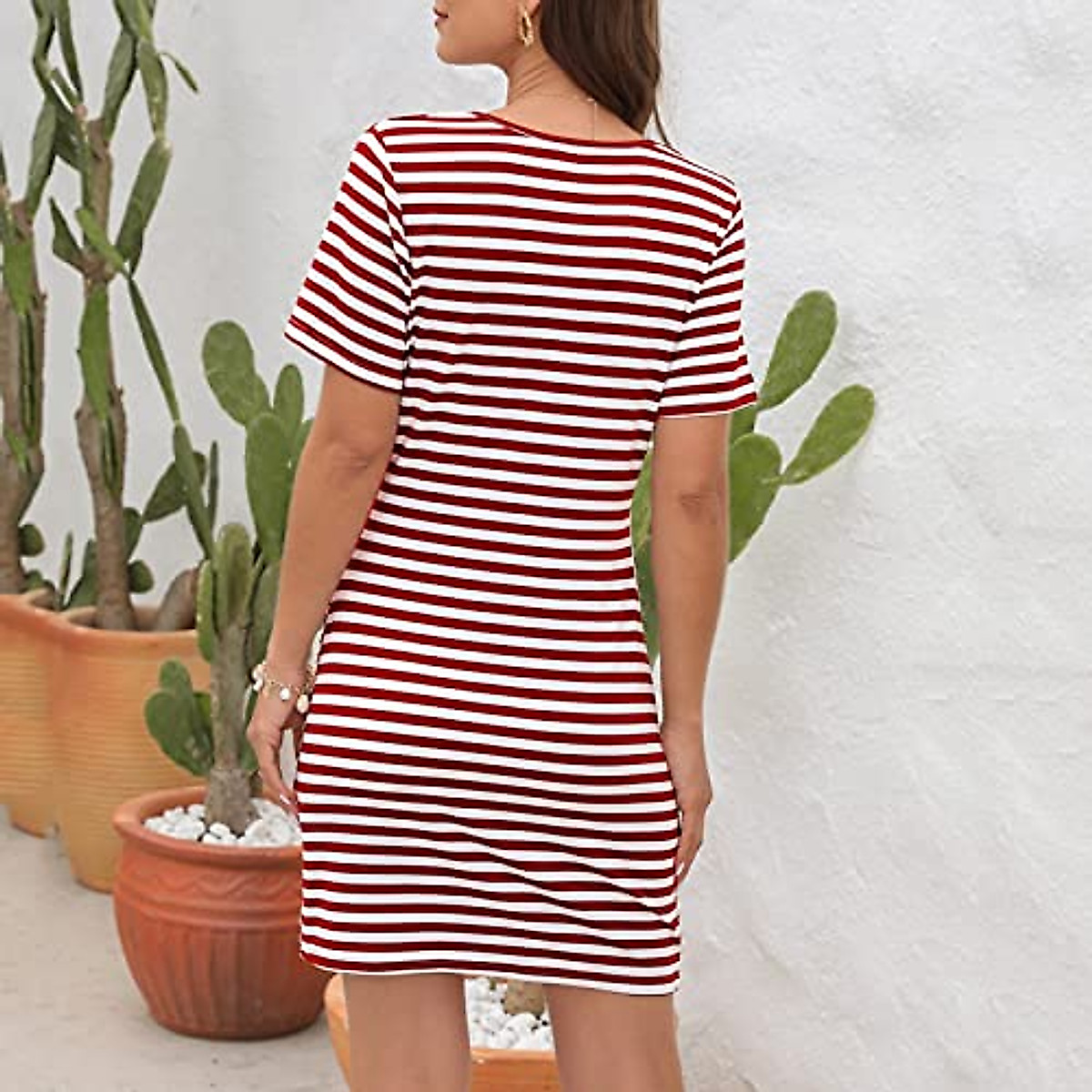 Summer Dresses for Women 2023, Plus Size Dresses Women's Vacation Outfits Sundress Maxi Cocktail Dresses Wedding Guest Slimming 21St Birthday Dress Dressed 2023 Open Back Dress (L, Pink)