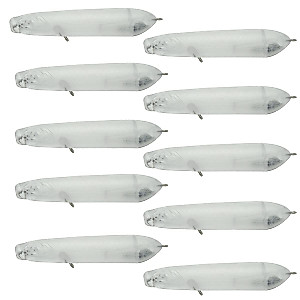 10pcs Unpainted Pencil lipless Bait Fishing Blank Popper Hard Crank Bait Lure Body 85mm 10.2g Blank Lures Free Eye 8247