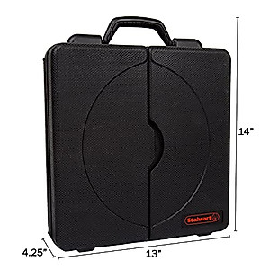 Stalwart - 75-CD91 Cordless Drill Set- 89 Piece Kit, 18-Volt Power Tool with Bits, Sockets, Drivers, Battery Charger with AC Adapter, and Carrying Case by Red