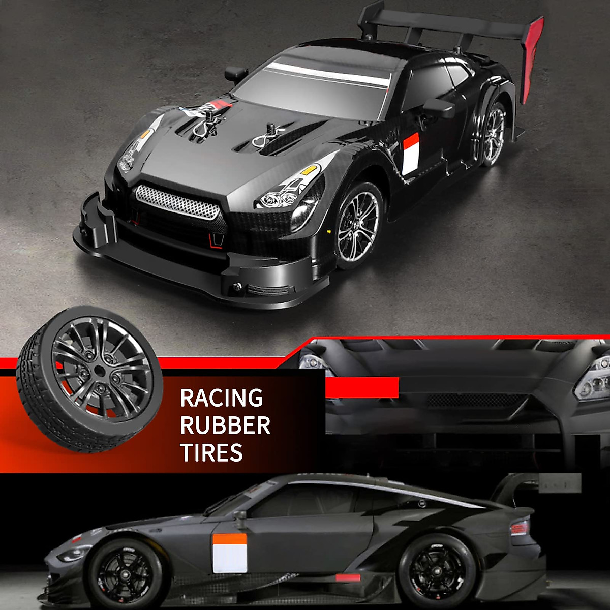 GoolRC RC Drift Car 1/16 RC Car Remote Control Car 2.4GHz 4WD 30km/h RC Race Car High Speed Kids Gift RTR RC Cars for Boys Waterproof Electric Car Toy Car