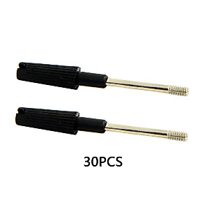 cablecc 30pcs Thumb Screws #4-40 UNC 47mm Length Stainless Steel Overmold for Computer Cable