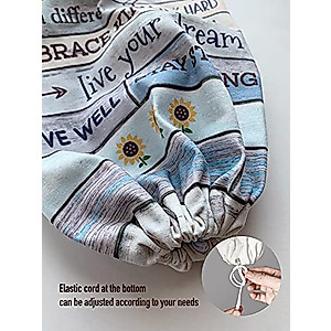 Hglian Inspirational Grocery Bag Storage Dispenser Today Is A New Day Quotes Plastic Bag Holder Organizer Container for Shopping Trash bags -Teal Motivational Kitchen Décor Canvas Art 23x9