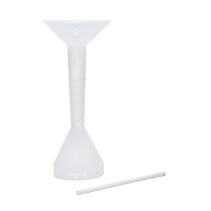 ONGROK Transparent Filler, Loader and Packer Device with Measuring Guide, Kit includes: Funnel and Packing Stick