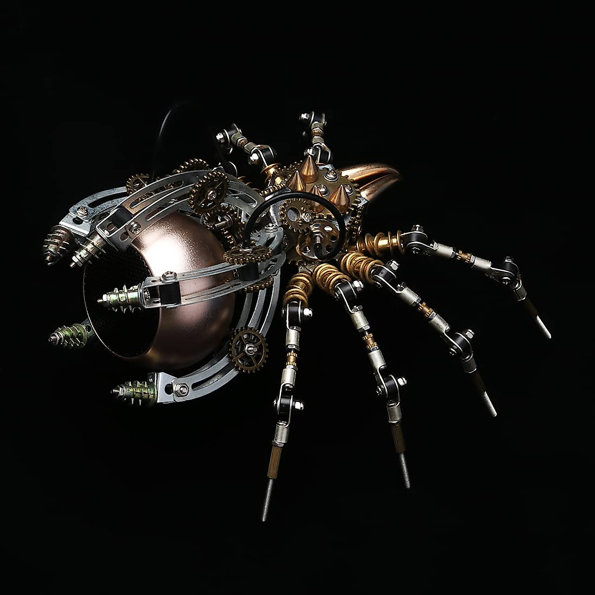 KonHaovF 3D Metal Puzzle Spider with Speaker for Adults, Assembly 3D Metal Model with Tool Kit to Build, 3D Metal Puzzle Model Building Kit Gifts for Boys Teens, Home Decor Table Ornaments