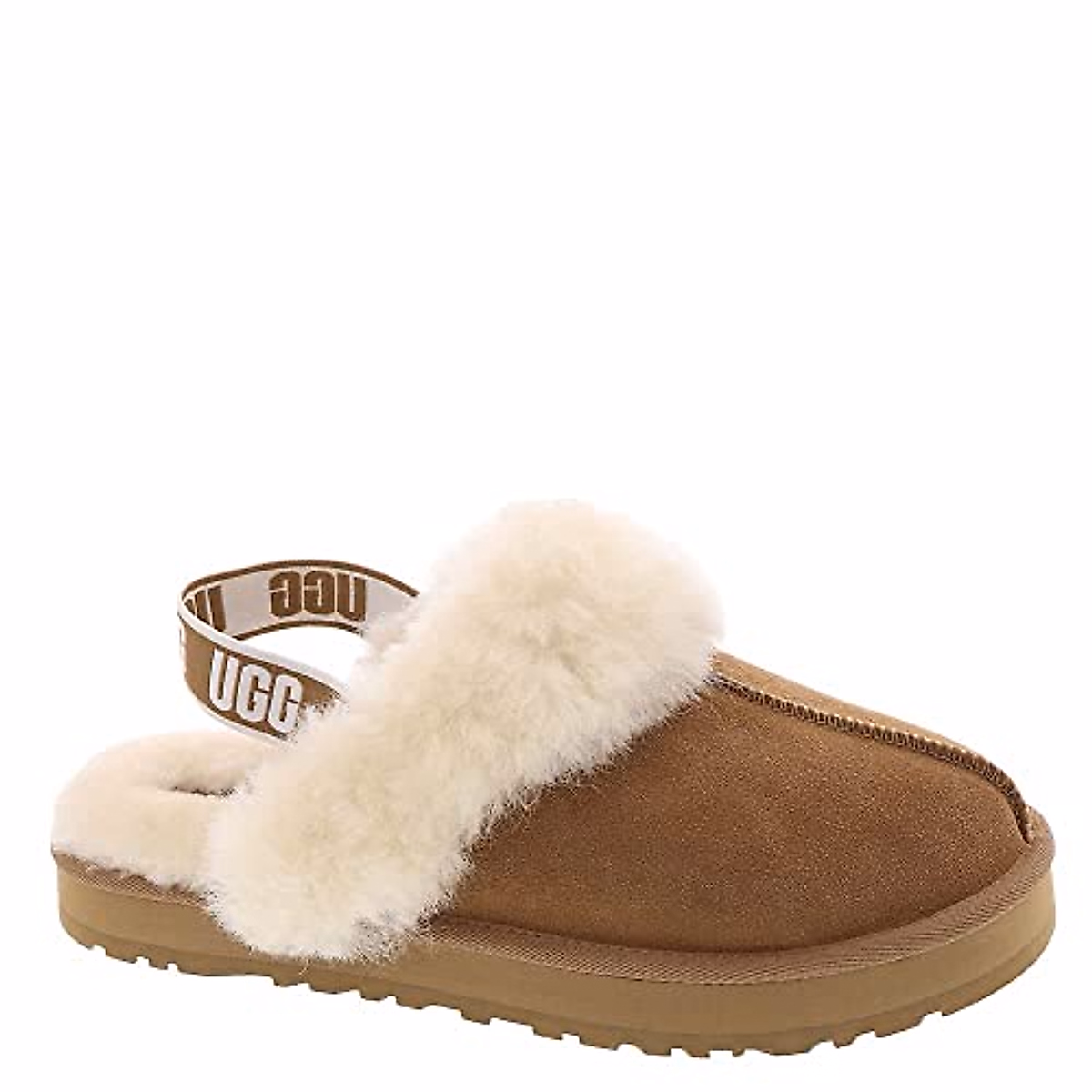 UGG Unisex-Child Funkette Slipper, Chestnut, 4