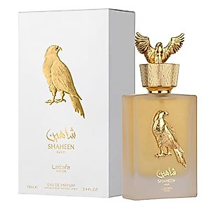 Lattafa Perfumes Shaheen Gold By Lattafa Pride Edp - Eau De Parfum 100ml(3.4 Oz) | Pineapple, Grapefruit, Lavender, Fig, Tonka, Vanilla, Patchouli