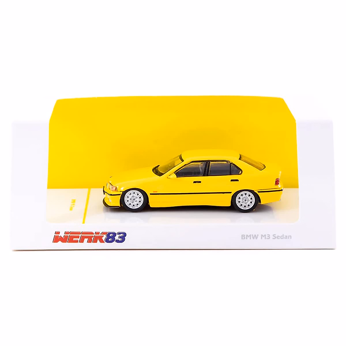 M3 Sedan Yellow 1/64 Diecast Model Car by WERK83 WK83-034C