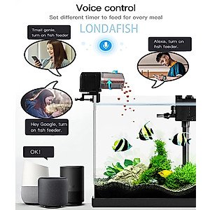 Aquarium Wi-Fi Fish Feeder Automatic Fish Feeders Auto Fish Food Timer Feeder for Fish Tank