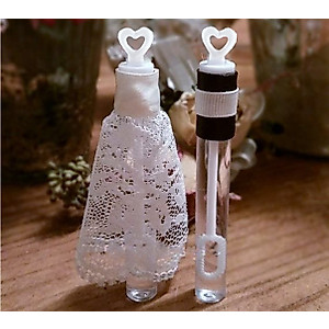 Big Mo's Toys 40 Pack Mini Heart Bubble Wands – Great Wand Bubbles Party Favors for Weddings and Anniversaries