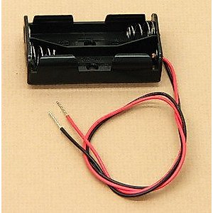 SEOH Double Battery Holder AA with 12in Wire Leads for Physics