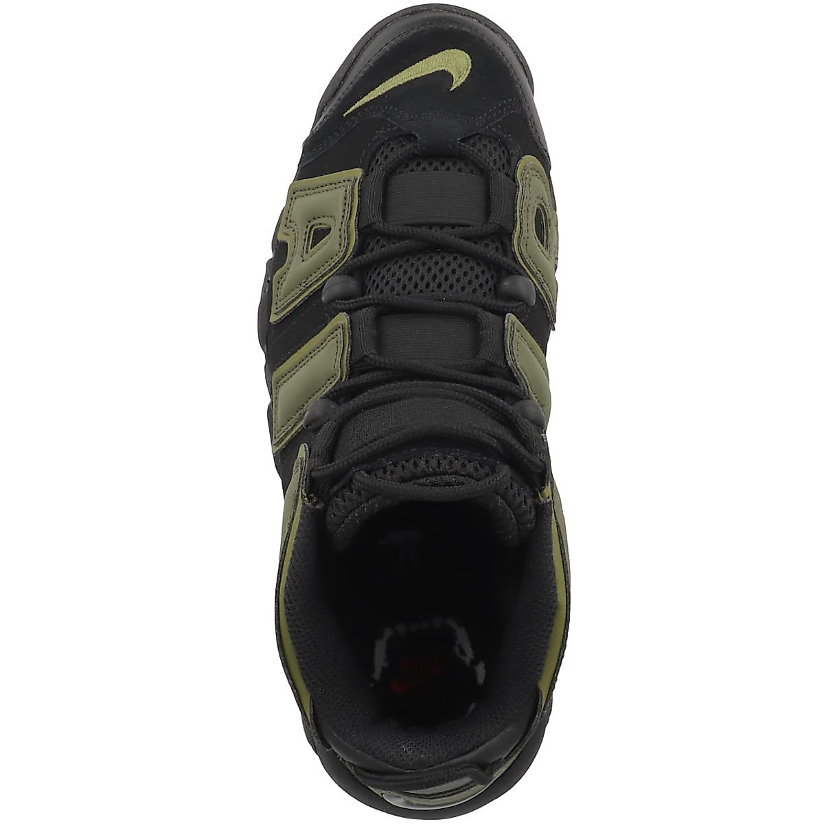 Nike mens Air More Uptempo 96 Basketball Trainers Cj6129 Shoes, Black/Rough Green-pilgrim-blac, 8