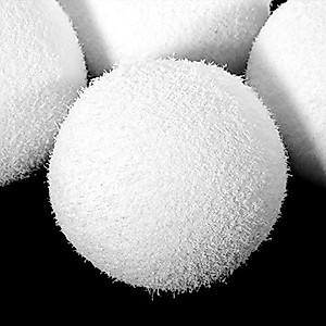 Patelai 4 Pieces Scum Eliminating Ball, Reusable Swimming Pool Filter Sponge Ball, Washable Oil Absorbing Sponge Ball for Swimming Pools, Bathtubs, Spas Cleaning