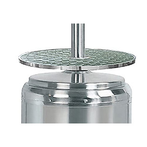 Hiland HLDS01-BST-CV Outdoor Patioi Tall Heater, Steel