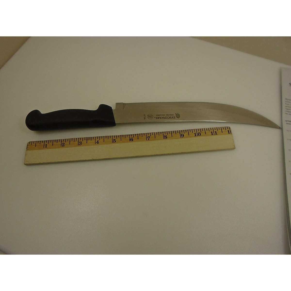 Standard Traditional 10 inch Chefs Cimeter Knife Stiff Stainless Restaurant Kitchen