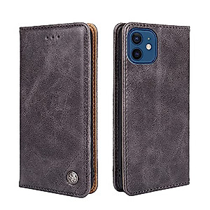 Fansipro Wallet Folio Case for Oppo Reno 2 F, Premium PU Leather Slim Fit Cover for Reno 2 F, 3 Card Slots, Align Cutouts, Gray