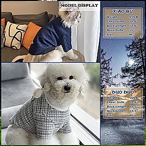 MESHEEN Elegant Premium Dog Shirt for Puppy and Cat Made of Soft Breathable Stretch Customized Fabric, Dog Clothes Use Mid Collar Short Sleeve Design Make Your Pet More Cute and Fashion