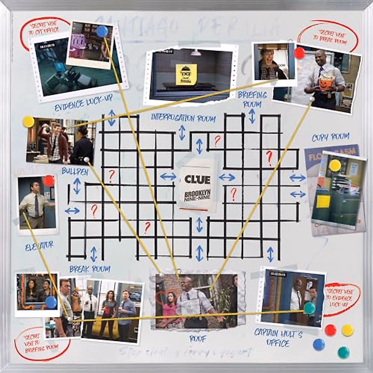 USAOPOLY CLUE Brooklyn Nine-Nine | Collectible Clue Board Game Featuring Comedy TV Show | Officially-Licensed Game About Brooklyn's 99th Precinct | Familiar Locations and Iconic Moments
