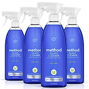 Method Glass Cleaner, Mint, 28 Ounce, 4 Pack, Packaging May Vary