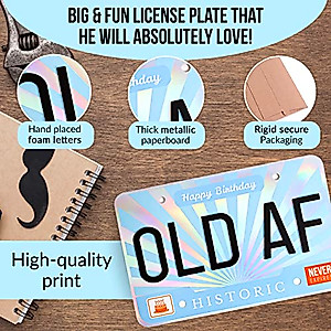 Big 3D Funny Old Man Joke Happy Birthday Greeting Card – Great Happy Bday Gift for Men | for him - Grandfather, father, Dad, Daddy, Brother, Husband, Uncle, stepdad, Boyfriend, bf | Pop Up Letters | 30th 40th 50th 60th 70th 80th 90th [BIG 9 inch X 6 inch