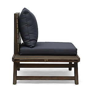 Christopher Knight Home Sedona Club Chair, 37 "W x 28.25 "D x 29.5 "H, Gray + Dark Gray