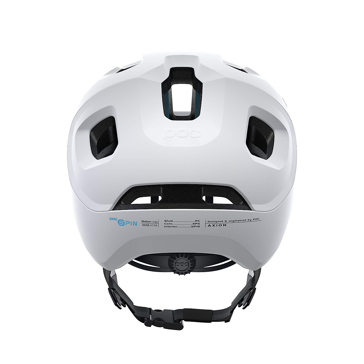 POC Axion Spin Helmet Matt White, XL/XXL