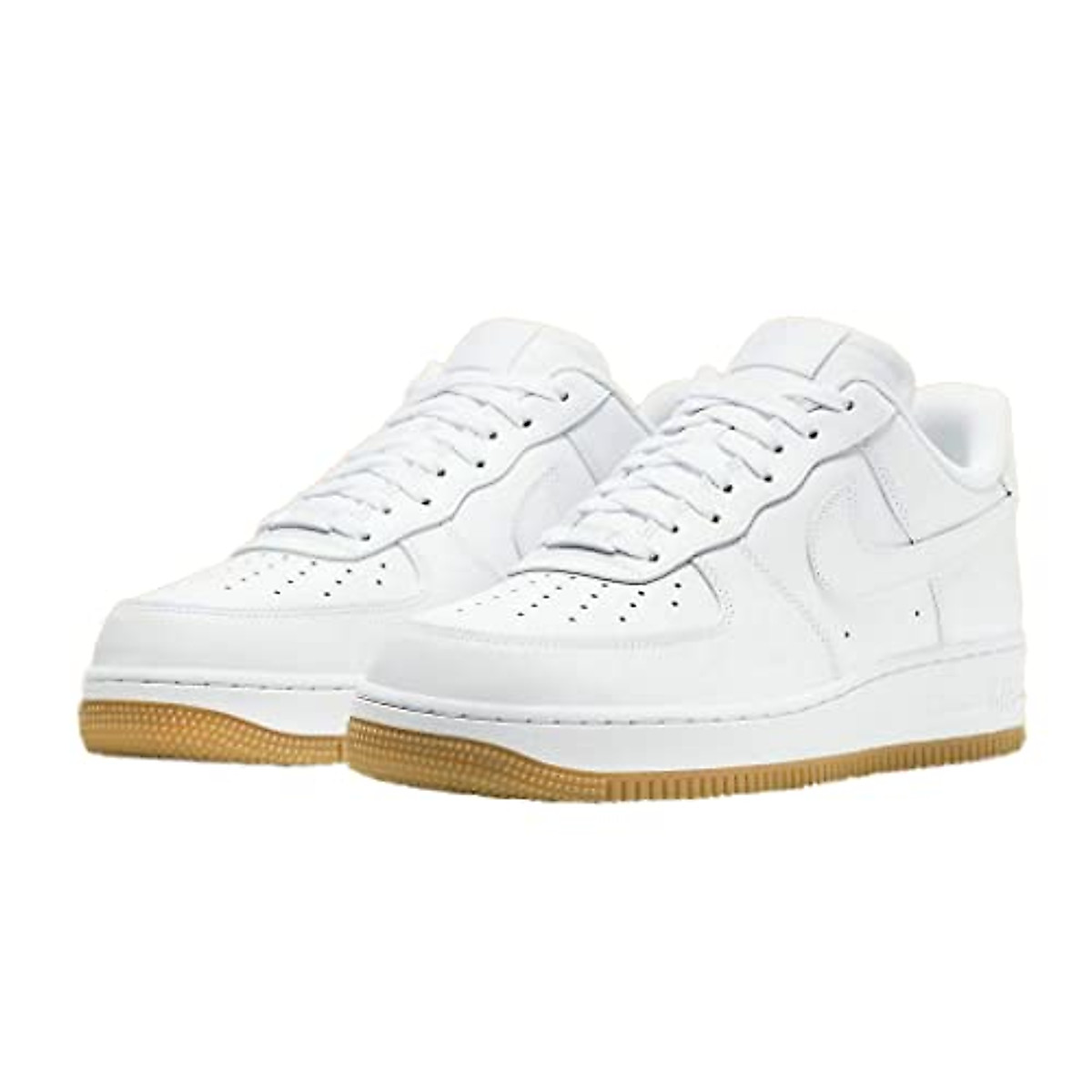 Nike Men's Air Force 1 Low '07 Shoe, White/White-gum Light Brown, 13