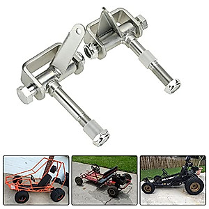 GREHUA Right Left Steering Spindle Bracket Set 5/8" Axle Kingpin 3-3/4" Long 2PCS for 212cc 196cc 6.5hp 13hp 15hp 420cc 301cc Manco Azusa Yerf-Dog Go Kart Cart Replacement Parts Accessories Heavy duty