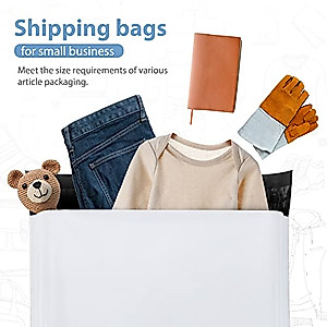 Metronic 300 Pcs Poly Mailers 10x13, Medium Size Shipping Bags for Small Business Supplies, White Poly Mailer Bags for Clothing Packing Supplies, Strong Adhensive Shipping Mailing Envelopes Self Seal