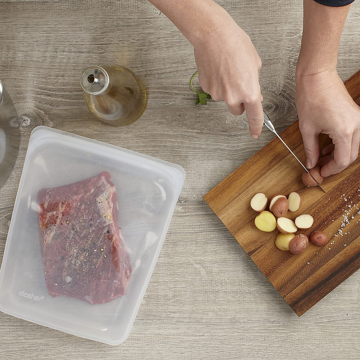 STASHER Rainbow Lavender Half Gallon Reusable Bag, 1 EA