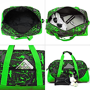 Stumdo Kids Overnighter Duffel Bags for kids, Carry-On Size & Ideal for School Practice or Overnight Travel Weekender Tote for Travel Gym Sport bag for Boys & Girls (11fglv)