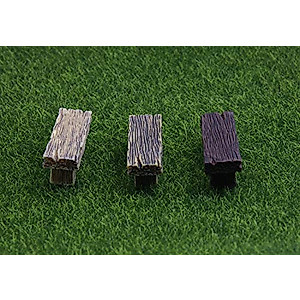 ODDIER 3Pcs Mini Resin Bench Miniature Fairy Garden Bench Dollhouse Accessories Statue DIY Decor Gift
