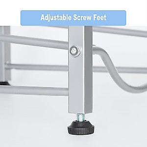 HEOMU 5 Gallon Water Jug Rack, 5-Tier Water Bottle Holder Storage Rack, Water Jug Organizer for Kitchen, Office, Garage, Silver