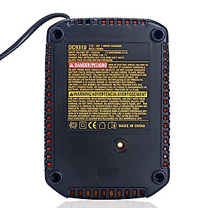 Lasica DC9310 Fast Charger Replacement for Dewalt 18V Battery Charger DC9310 Compatible with DeWalt 7.2V-18V XRP NiCad/NiMh Batteries DW9116 DC9096 DC9098 DC9099 DW9098 DW9099 DW9096 DW9072 DW9061