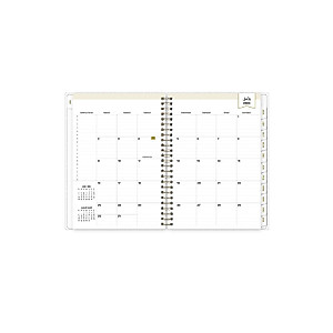 Blue Sky Day Designer for 2023-2024 Academic Year Weekly and Monthly Planner Notes, 5.8' x 8.6', Frosted Cover, Climbing Floral Mint (137884-A24)