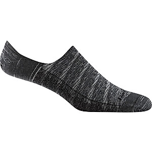 Darn Tough Men's Topless Solid No Show Hidden Lightweight Lifestyle Sock (Style 6055) - Space Gray, Large