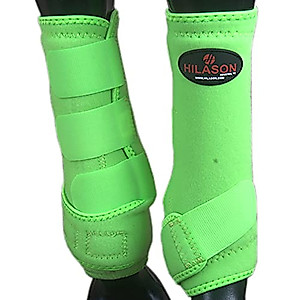 HILASON Horse Medicine Sports Boots Front Leg Large | Horse Boots | Horse Medicine Sports Boots | Horse Sports Boots | Front Leg Boots | Sports Boots for Horses | Horse Leg Protection