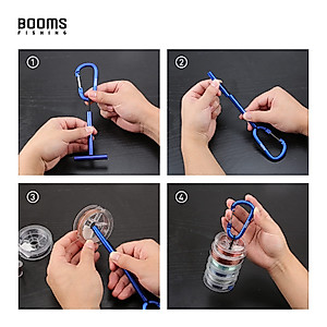 Booms Fishing SH1 Fly Fishing Tippet Spool Holder Blue 2pcs