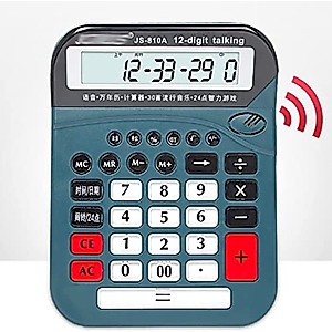Desktop Calculator Calculators Office Desktop Calculator 12 Digit Large LCD Display Real Voice Financial Accounting Home Office Supplies Calculators