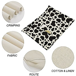 Cow Print Texture Pattern Washing Machine Dryer Top Cover Refrigerator Fridge Dust-Proof Cover with Storage Pockets Bags Sunscreen Cover Kitchen Christmas Decor