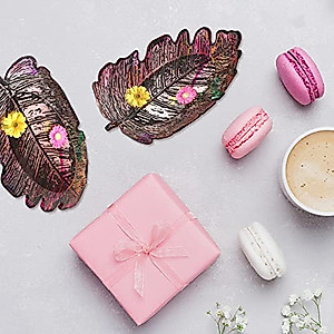 Aursrenty 6Pcs Leaf Tray Resin Mold, 6 Styles Simulation Leaves Tray Molds Resin Soap Dish Mold Epoxy Casting Molds Multifunctional Use for DIY Jewelry Container Candy Holder Soap Dish Christmas Gift