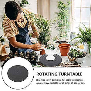 Floral Turntable Ball Bearings Stand Clay Sculpting Wheel Bonsai Trim Turntable Statue Rotating Swivel Plate Bearing Table Turntable Table Tray To Rotate Desktop Rotating Board Abs