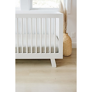 Marlowe & Co Cotton Muslin Crib Sheet, Fitted Crib Sheet for Baby Boy and Girl (Soft Gray)