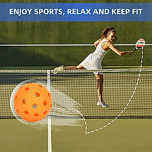 WIn SPORTS Wooden Pickleball Paddles Set 2 Beginner Racket,Pickle Ball Paddles with 2 Paddles,4 Balls and 1 Carry Bag,Durable and Classic (Wooden Version)