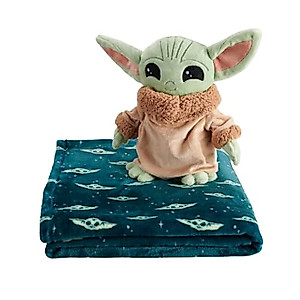 Mandalorian Blanket Supersoft Oversized Plush Throw (Blue)