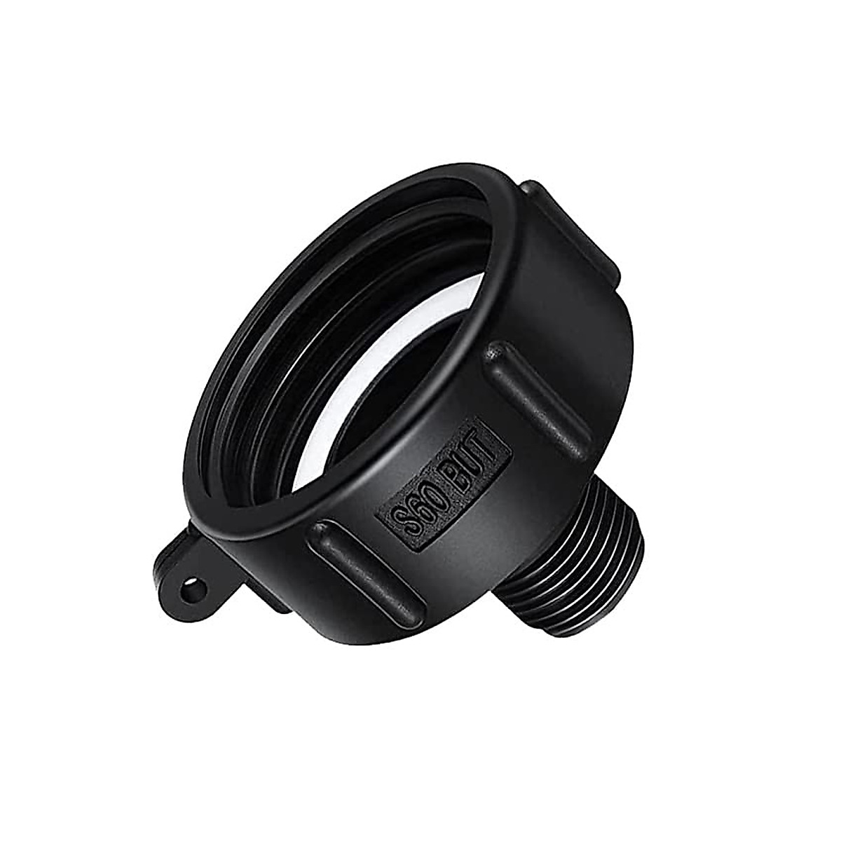 PATIFUN 275 330 G IBC Drain Adapter 2 3/8" (60mm) S60X6 But Coarse Thread X 3/4" BSP/NPT Garden Hose Male G Hose Tote Adapter Drain Plug Connector