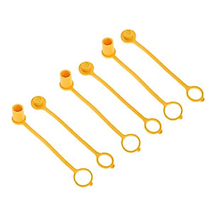 Aupoko Propane Natural LP Gas Quick Disconnect Dust Cap Plug Cover, 3/8" Natural Gas Quick Connect Rubber Dust Cap and Plug